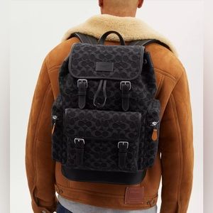 Coach | Bags | Coach Sprint Backpack In Signature Denim | Poshmark